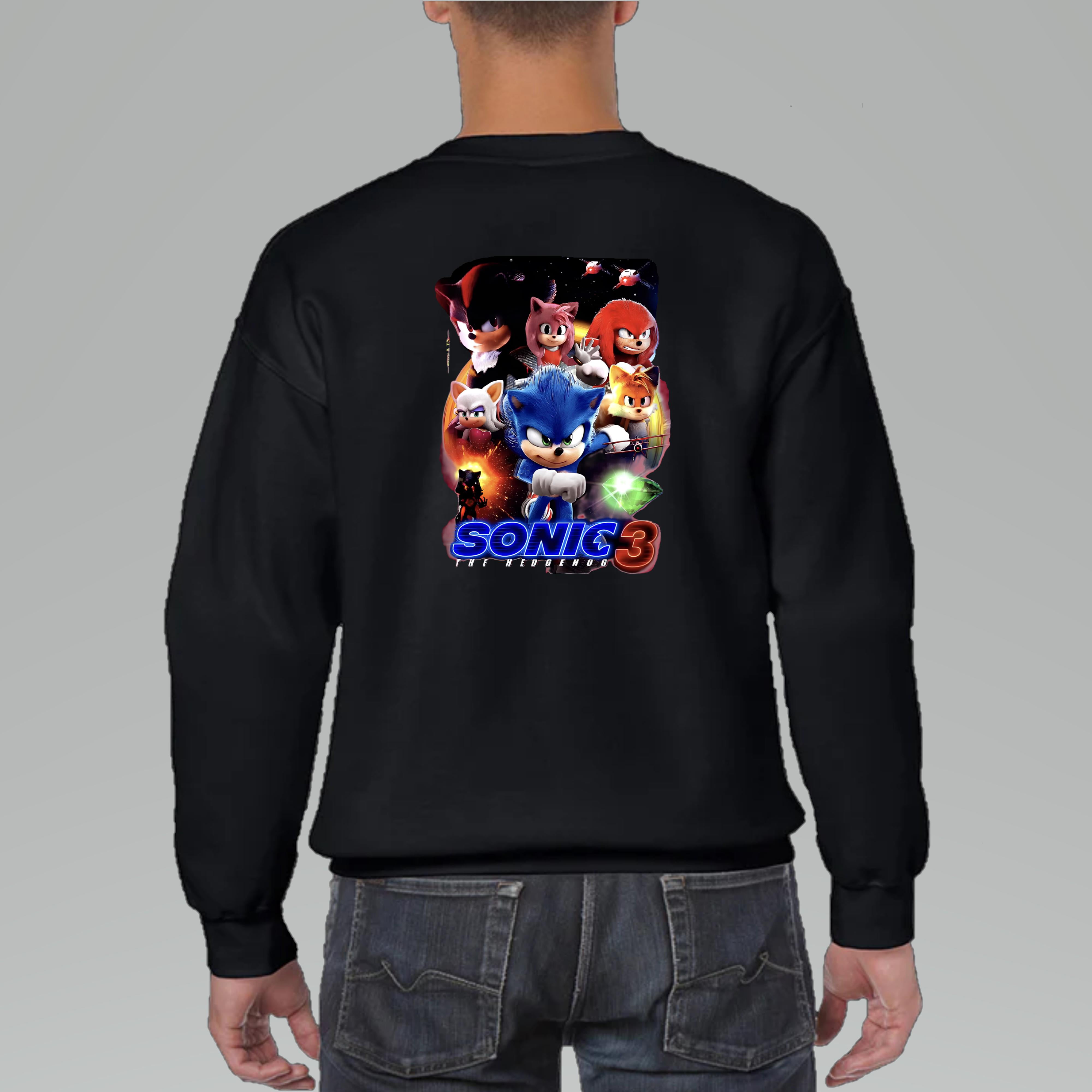 Sonic the hedgehog 3 UNISEX SWEATSHIRT, for men & women, up to size 5XL ...