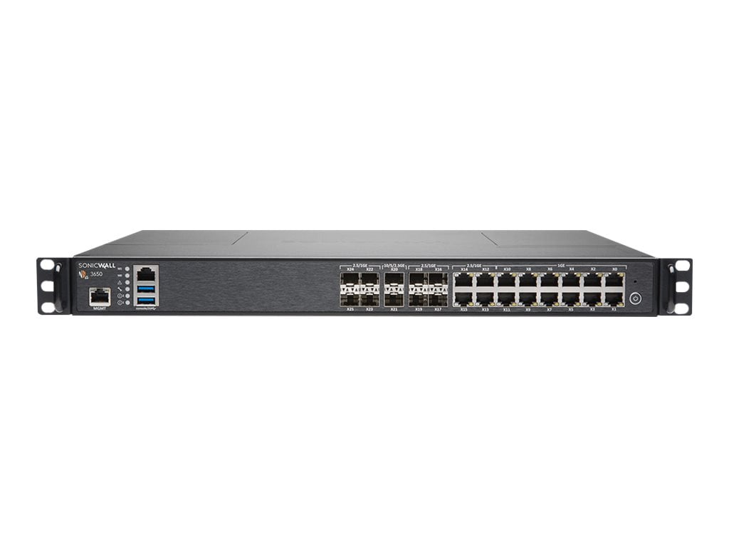 SonicWall NSa 3650 - Advanced Edition - security appliance - 10GbE, 2 ...