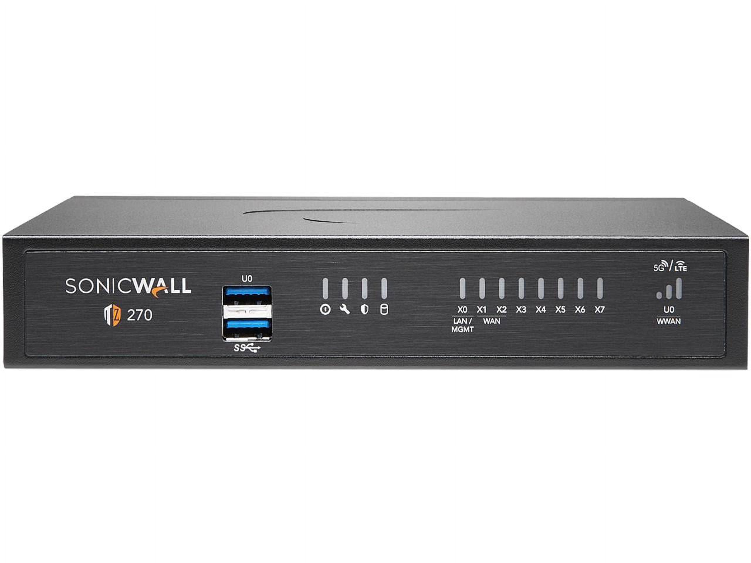 SonicWall TZ270 Secure Upgrade Plus (3 Years), 2Gbps Firewall, 750Mbps ...