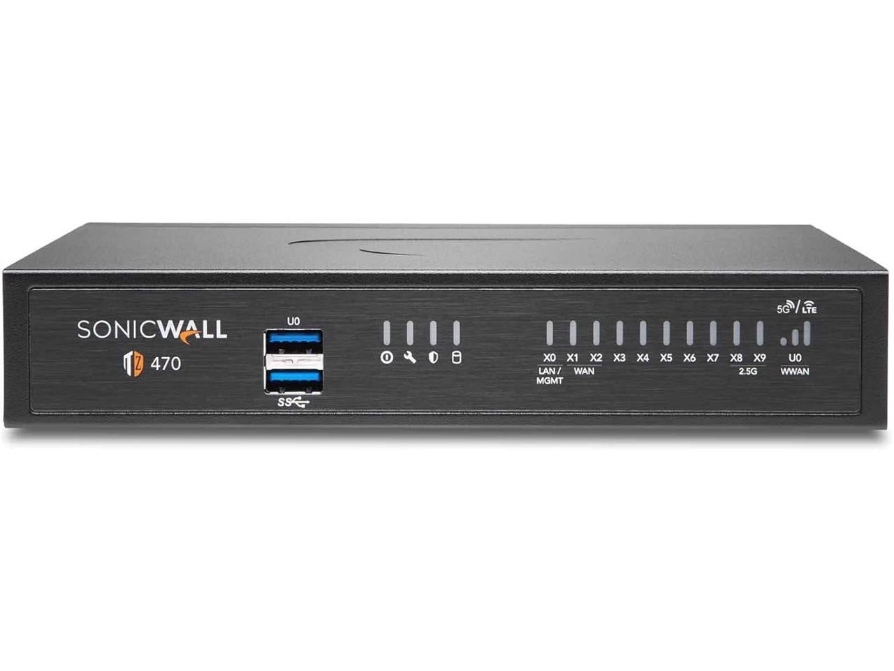 SonicWall TZ470 Secure Upgrade Plus 2YR Threat Edition (02-SSC-7261 ...