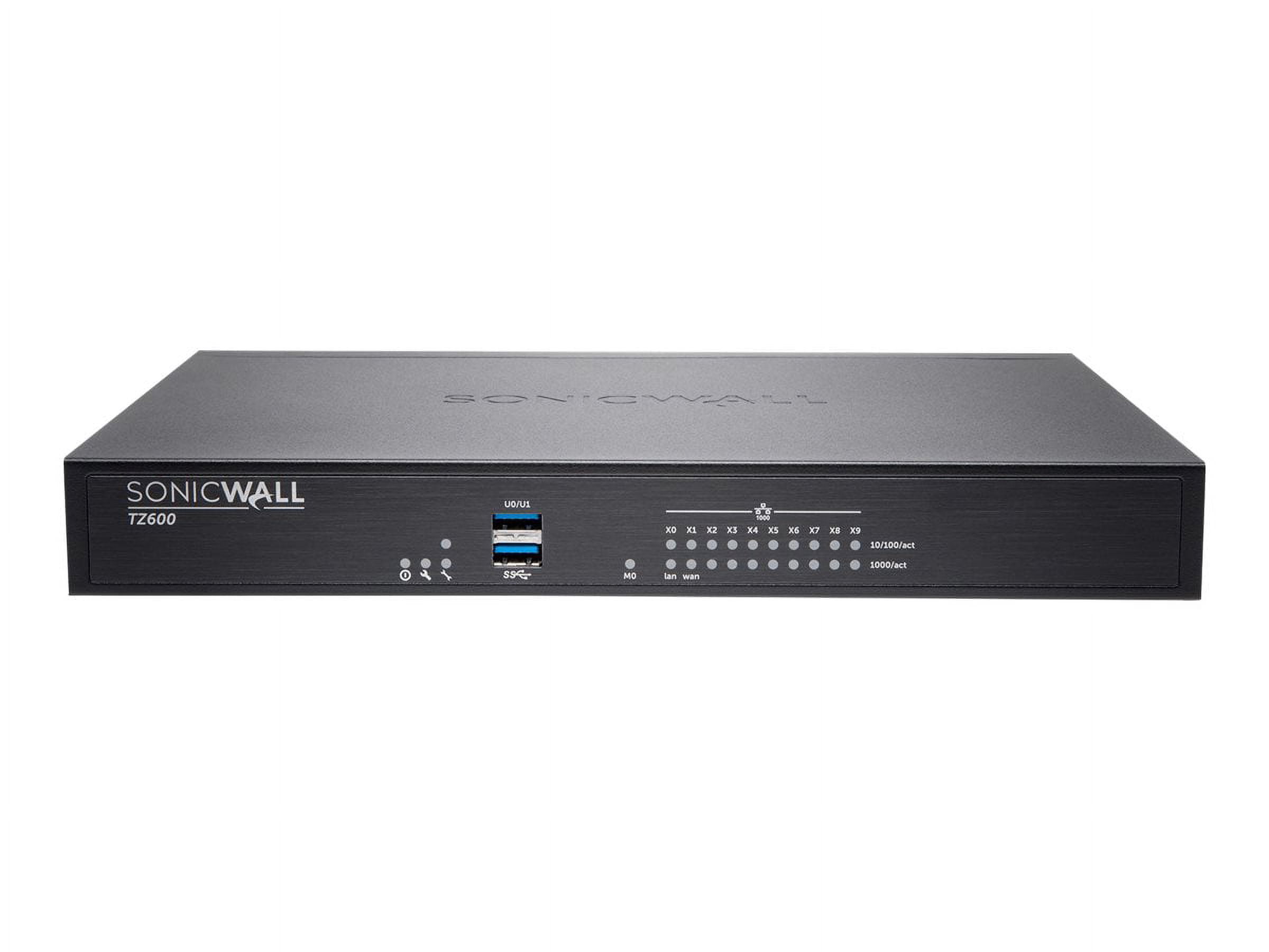 SonicWall TZ600 - Security appliance - with 3 years SonicWALL Advanced Gateway Security Suite ...
