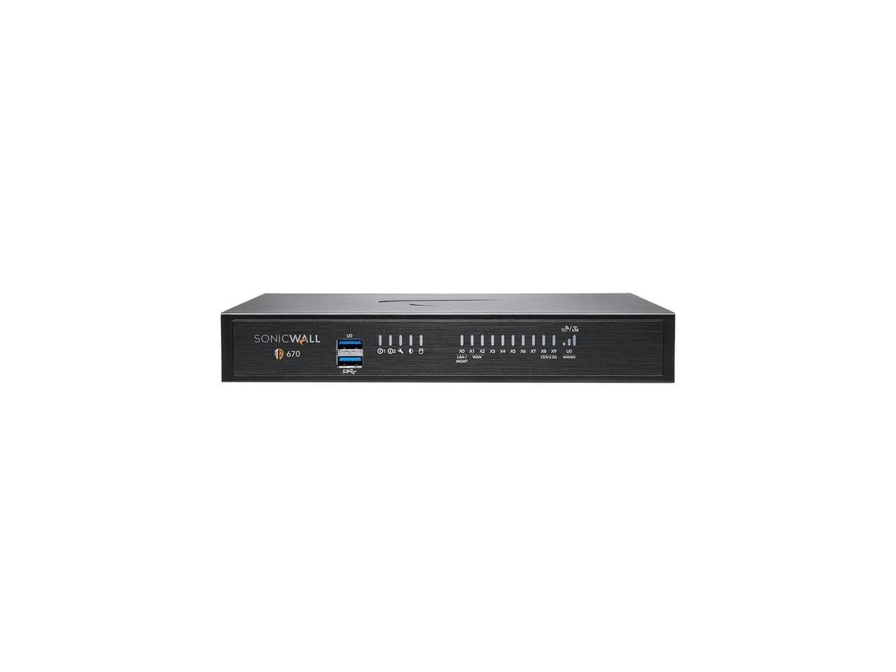 SonicWall TZ670 Firewall (Gen 7) w/ Total Secure (1-Year Essential ...