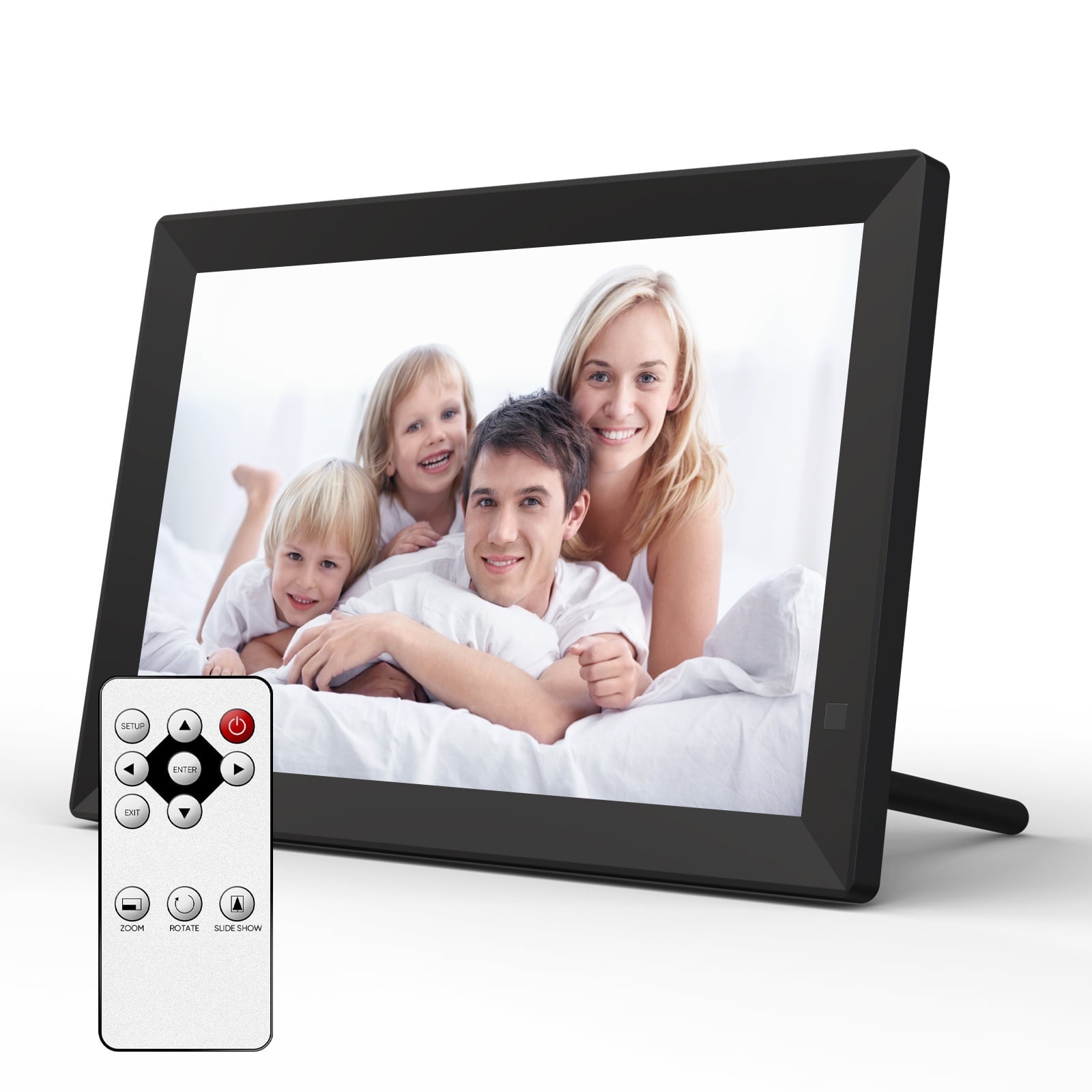 Eco4life 10.1 inch Digital Photo Frame 1080P Full HD with Remote Control Gift Idea for Christmas