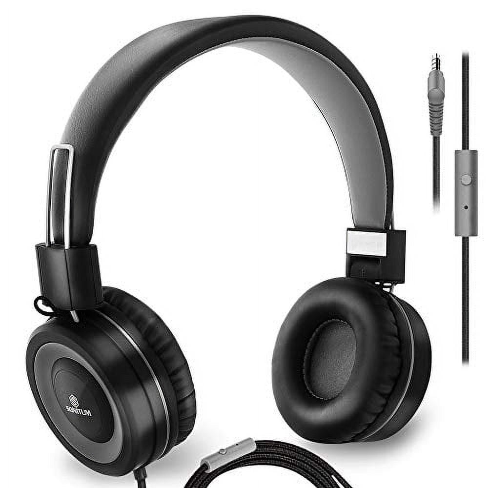 Sonitum Wired Headset for Teens - On Ear, Microphone, 1.5m Tangle-Free ...