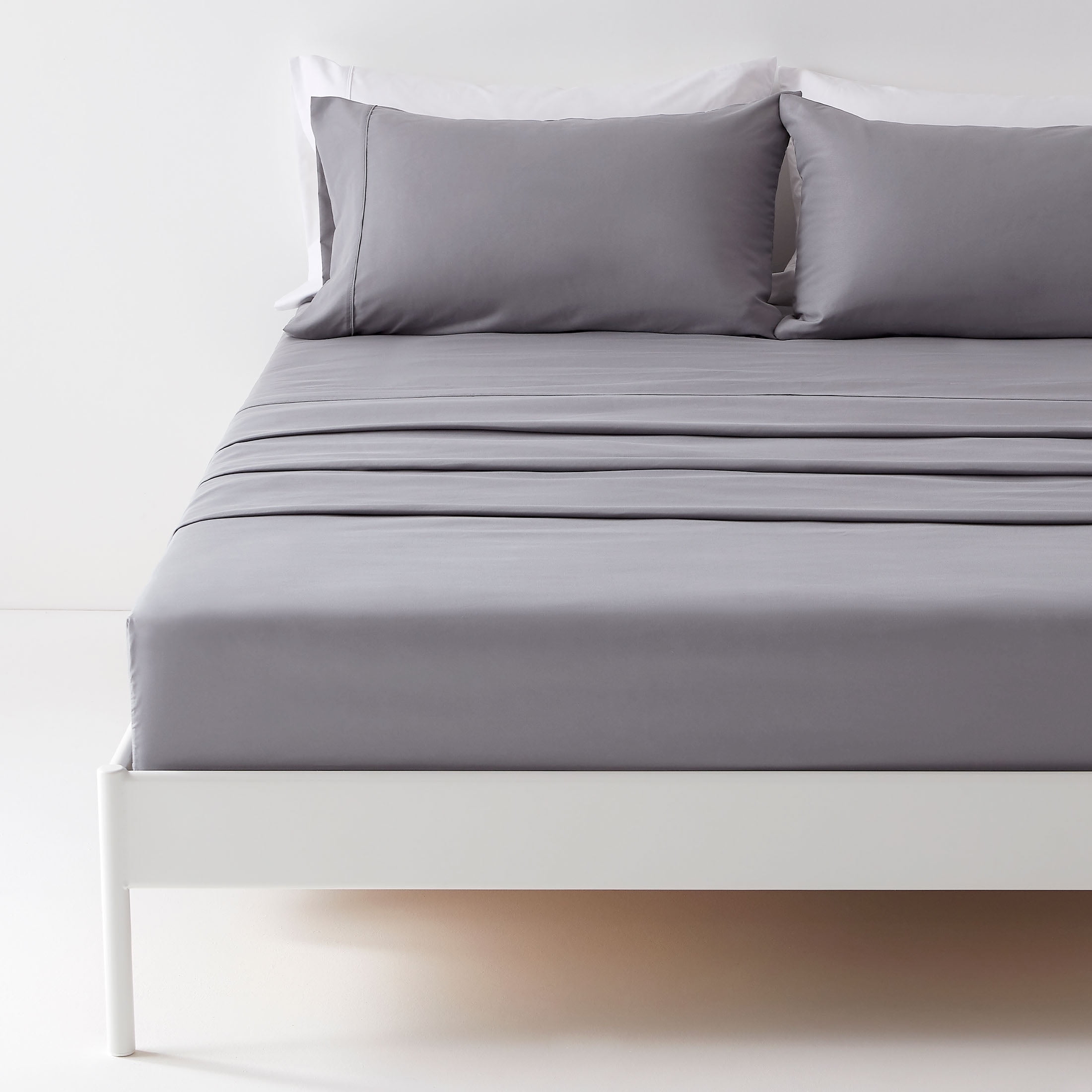 Sonive Bed Sheet Sets,Ultra Soft Breathable Luxury 3 Piece, (Gull Grey ...