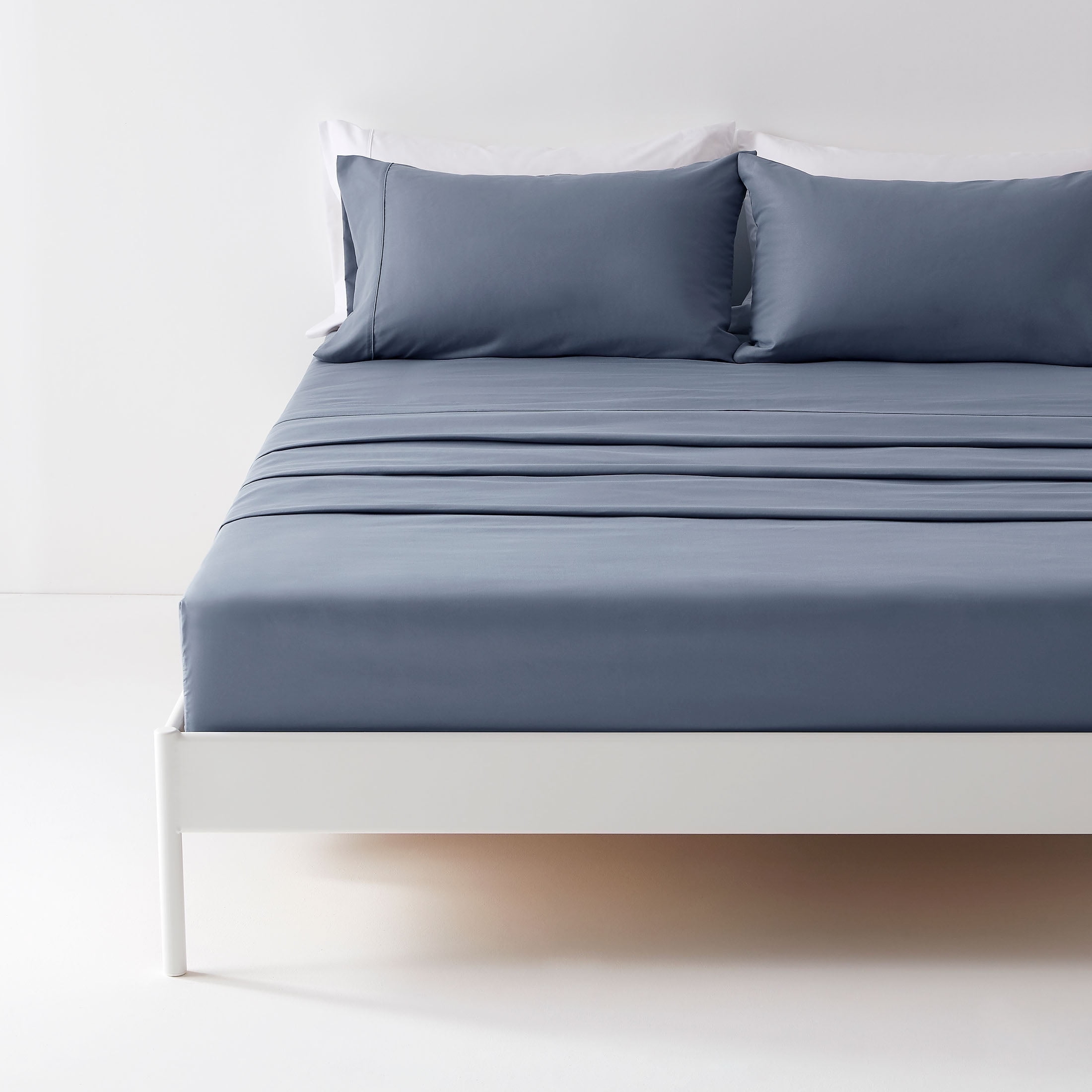 Sonive Bed Sheet Sets,Ultra Soft Breathable Luxury 4 Piece, (Flint Stone Blue, King) - Walmart.com