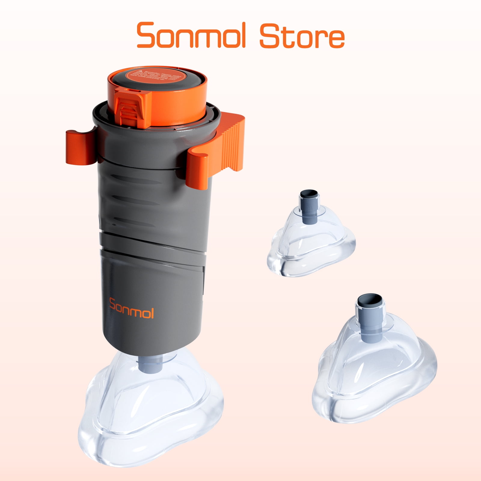 Sonmol Classic First Aid Kit for All Ages, 3 Masks & Wall mount & Dust ...