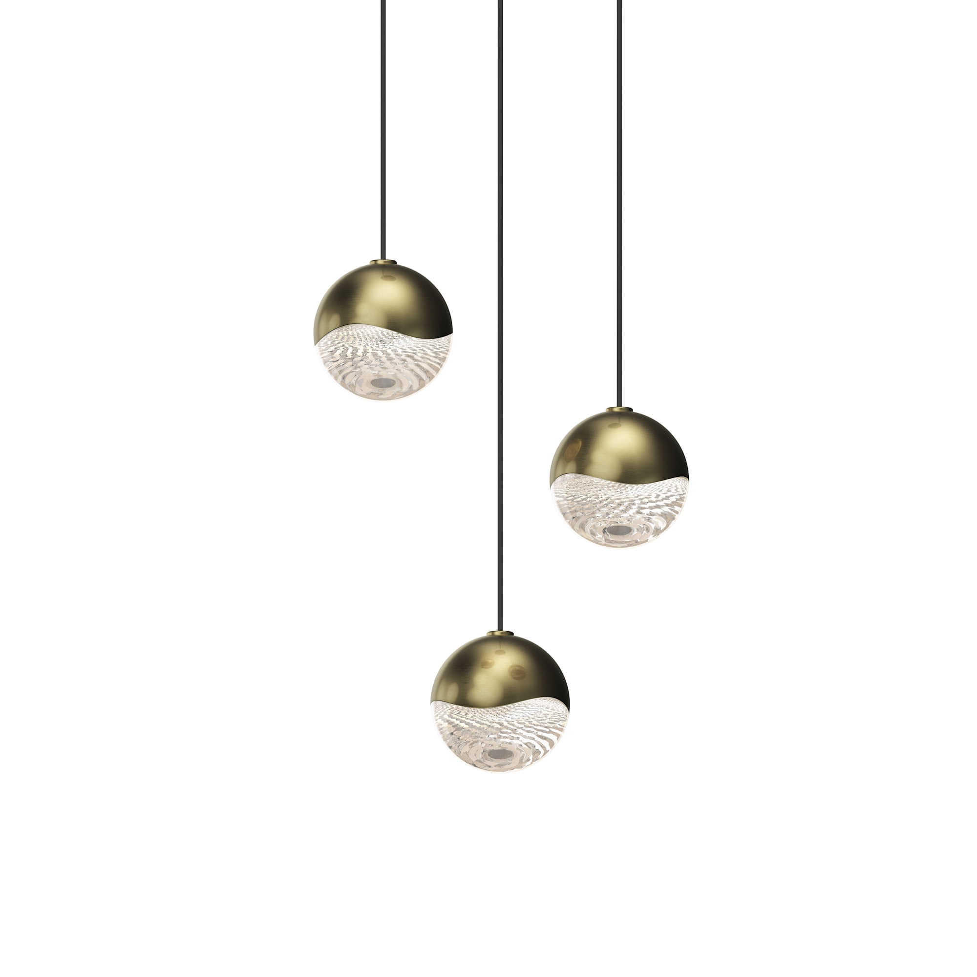 Sonneman 2914.14-SML Grapes 3 Light 7" Wide Led Suspension Multi Light ...