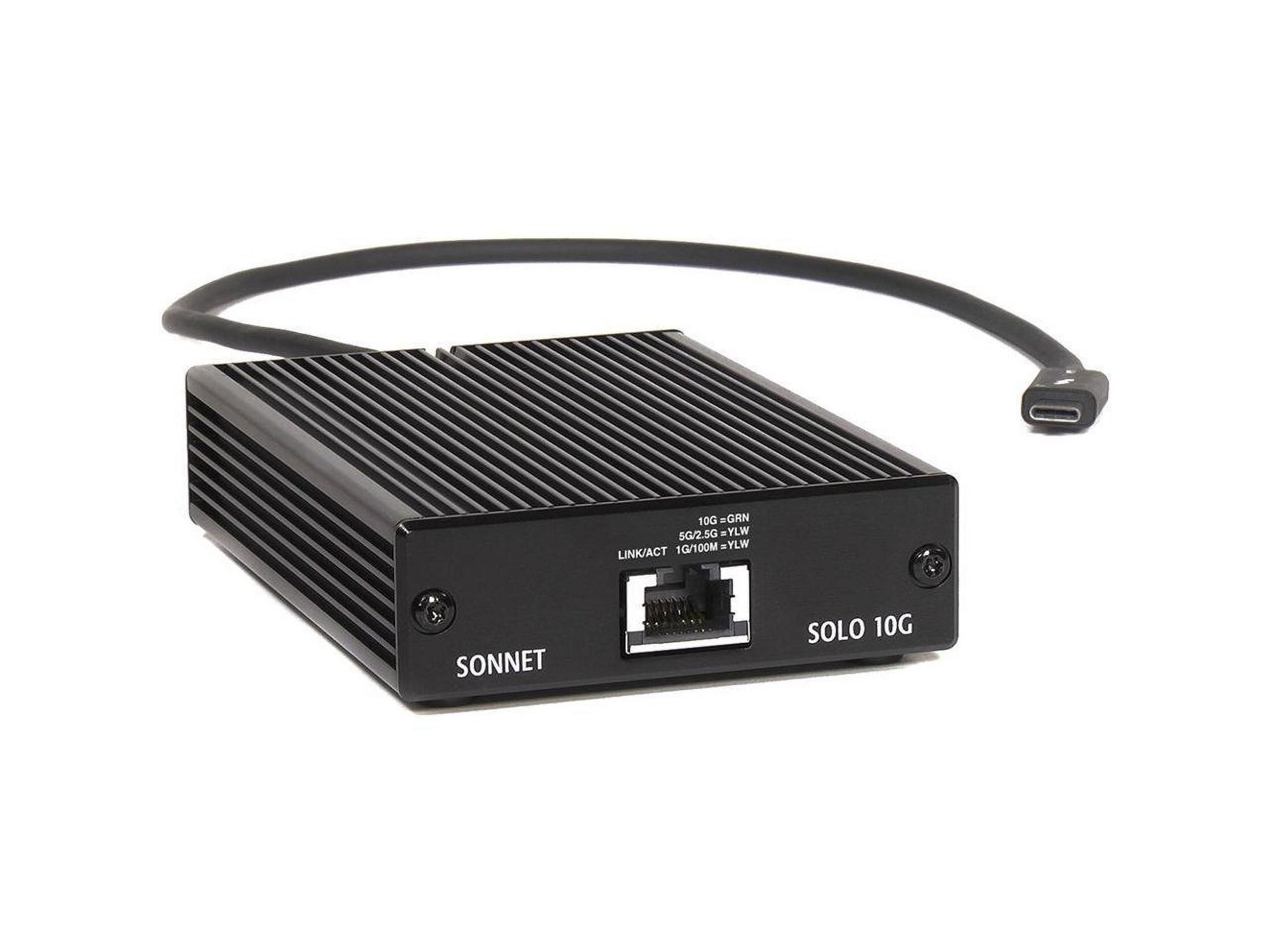Sonnet Solo 10G Thunderbolt 3 to 10 Gigabit Ethernet Adapter with NBASE ...