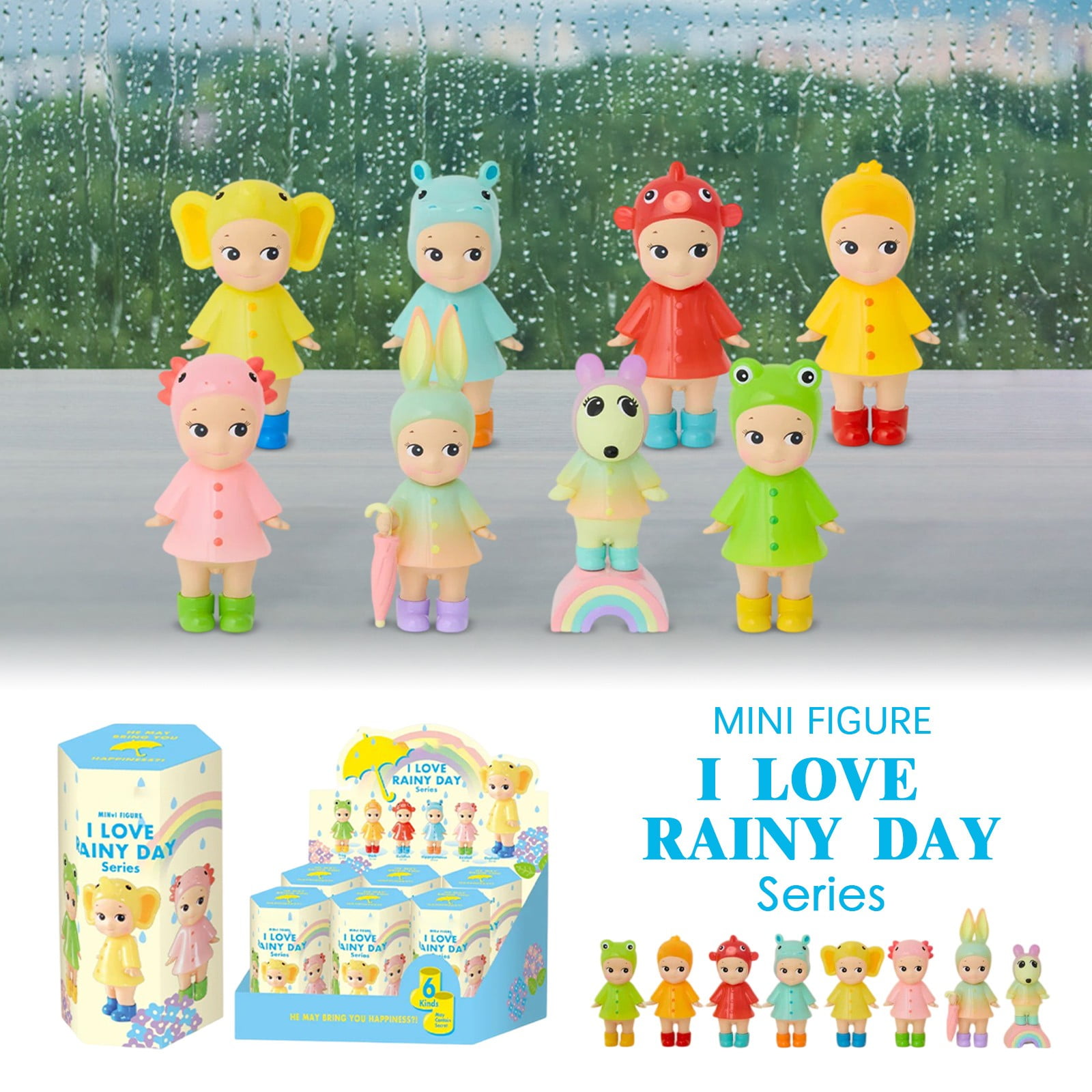 Sonny Angel Babies Figure - I love Rainy Day Series - 1 Pcs Select Blind Box ,Random Style ...