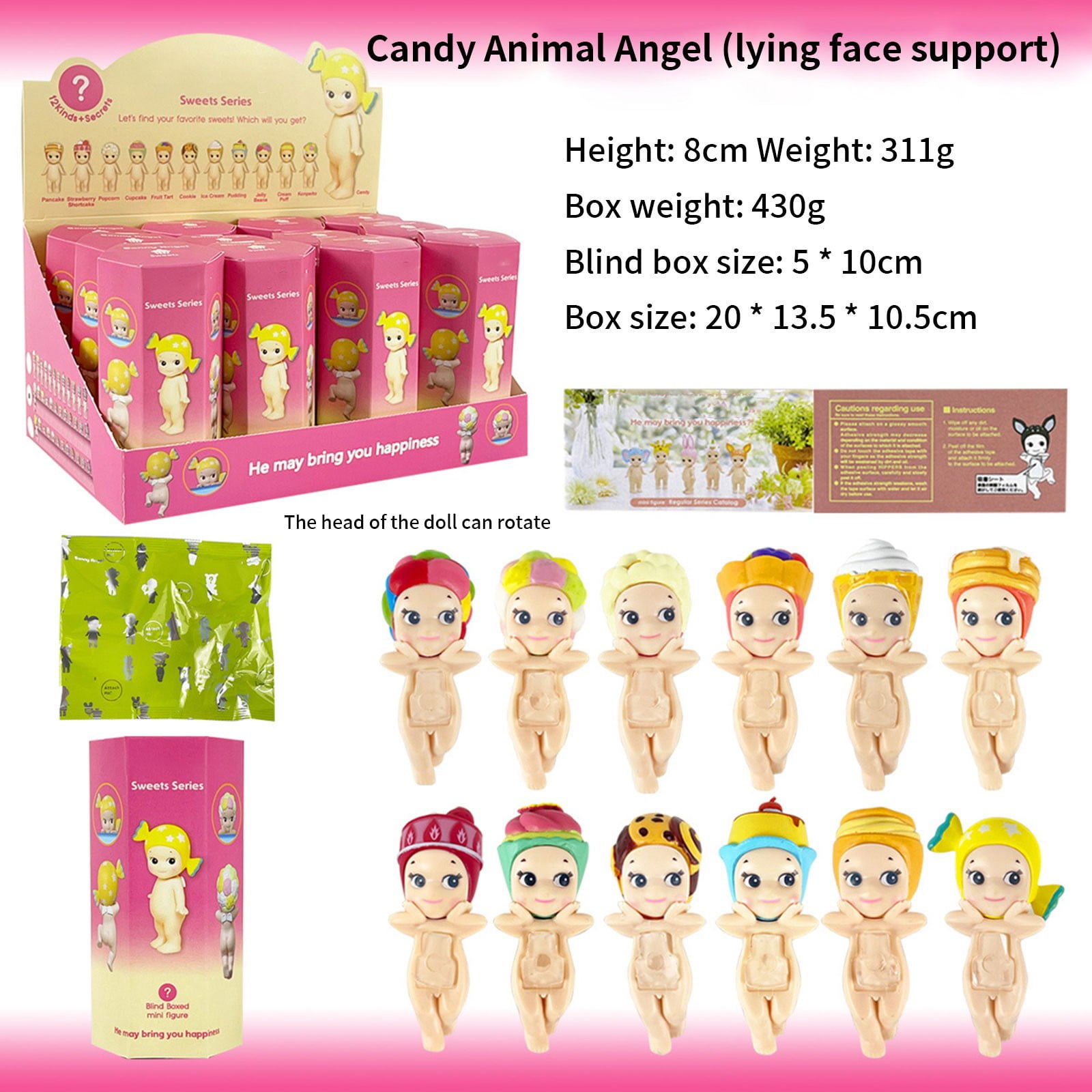 Sonny Angel Blind Box, Sonny Angel Hippers Sonny Angel Phone Accessory Sunny Angels Sweets ...