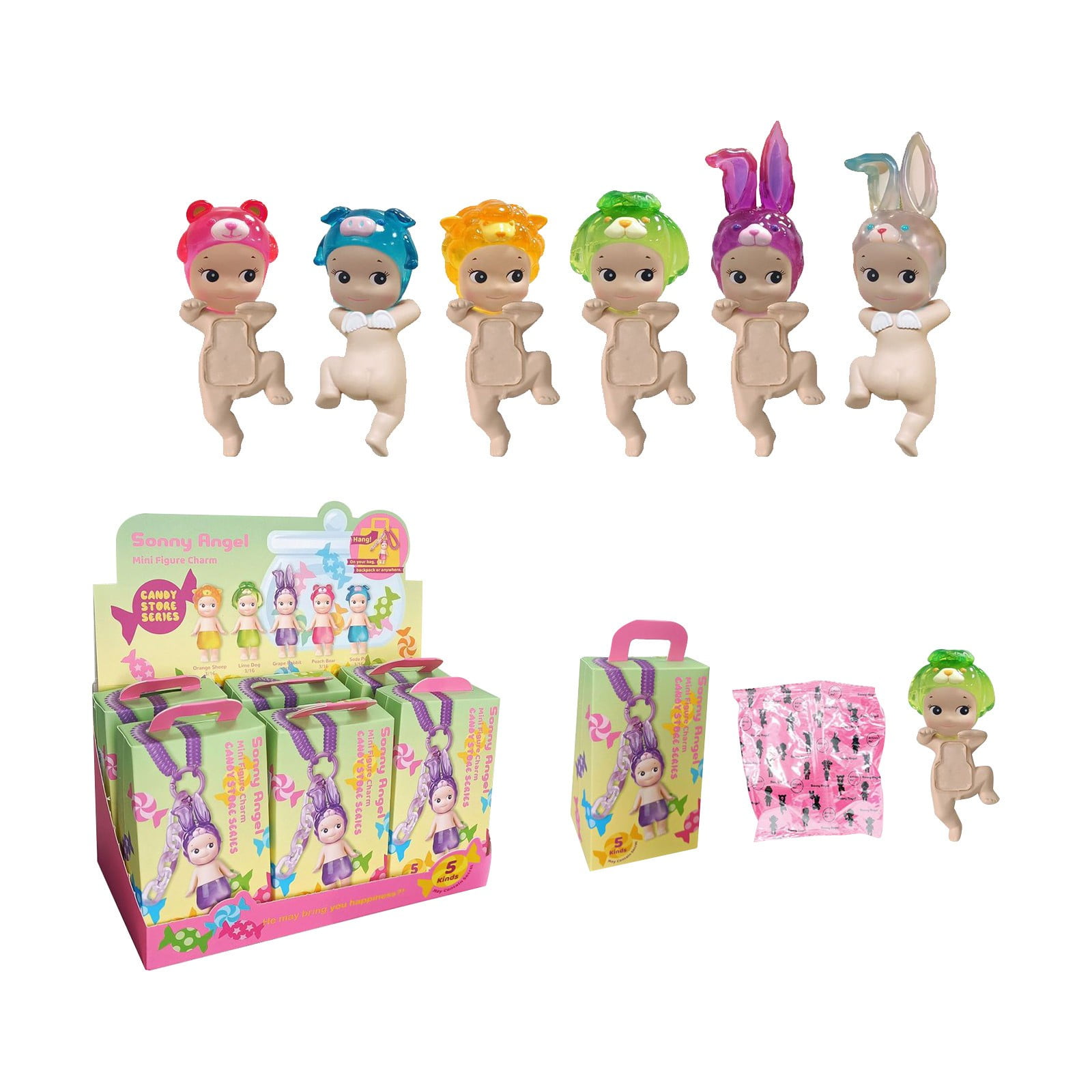 Sonny Angel Candy Store Series - Leg Lift Style Blind Box Set,6Pcs Mini ...