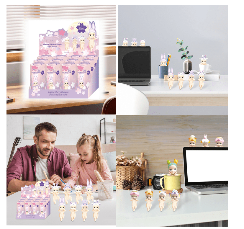 Sonny Angel Cherry Blossom Series - Night Version,Hippers Figure for ...