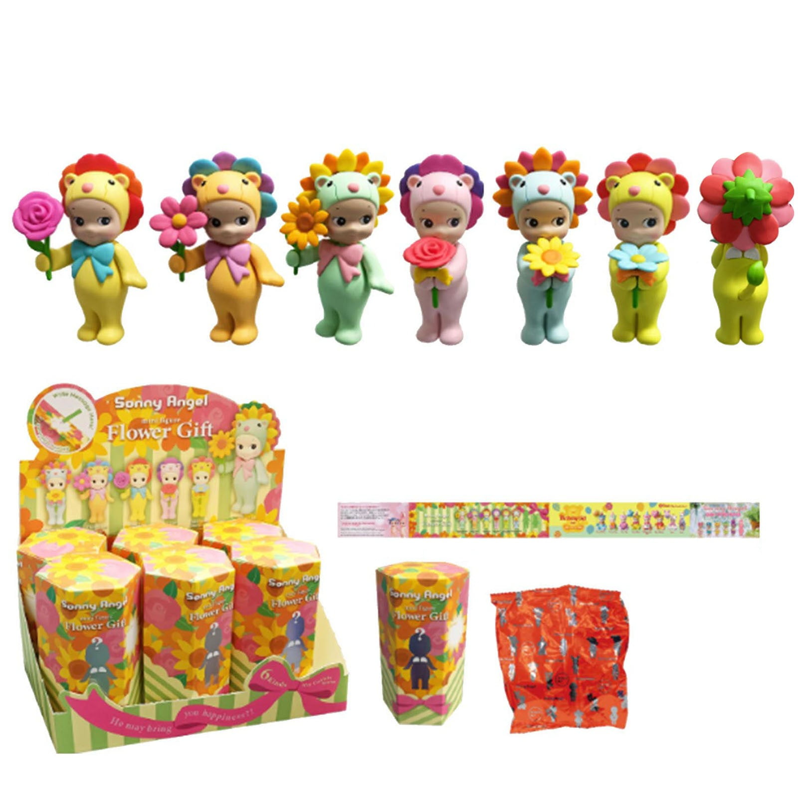 Sonny Angel Flower Gift Series - Original Mini Figure - 6 Sealed Blind ...