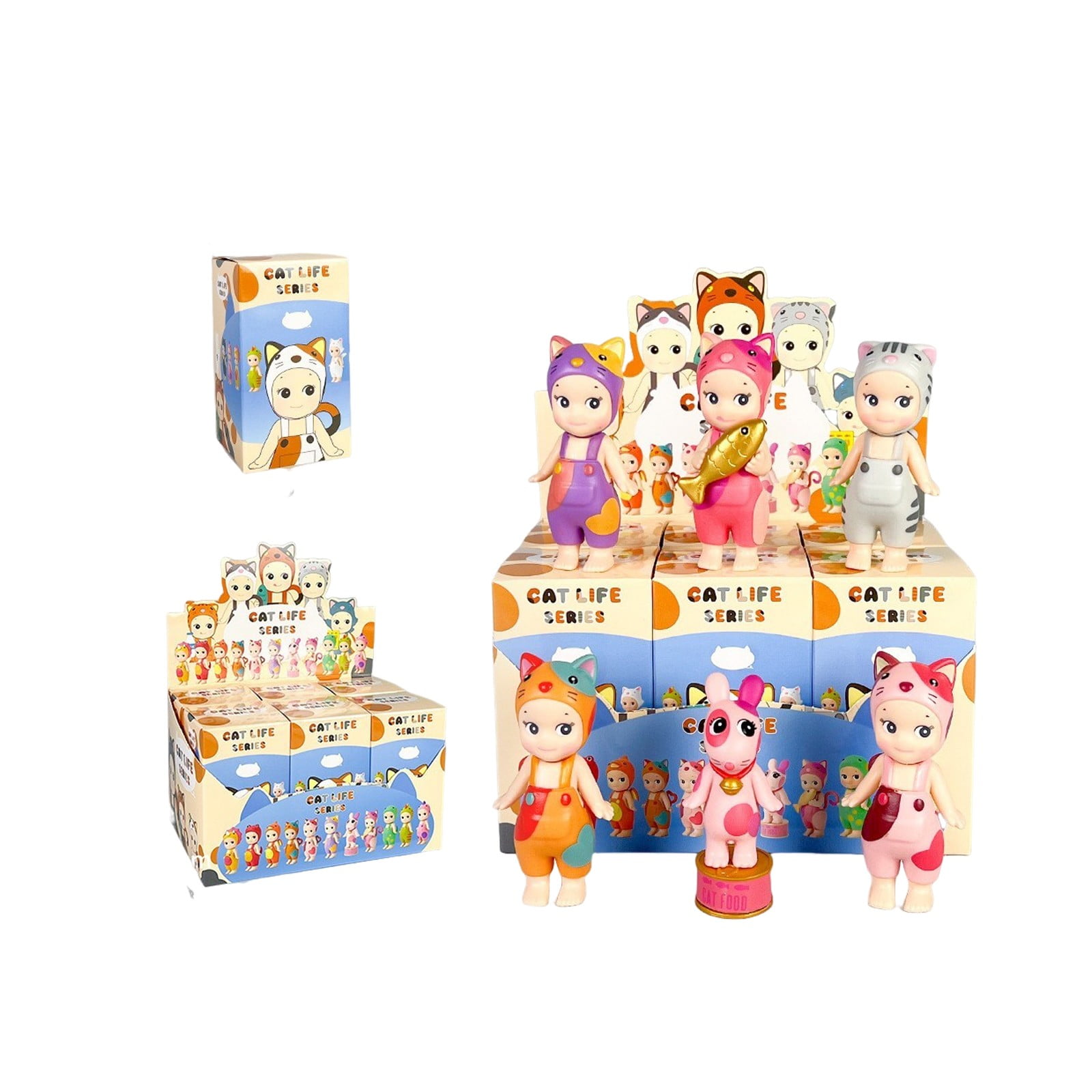 Sonny Angel HIPPERS Cat Life Series - Original Mini Figure/Limited Edition - 1PCS Sealed Blind ...