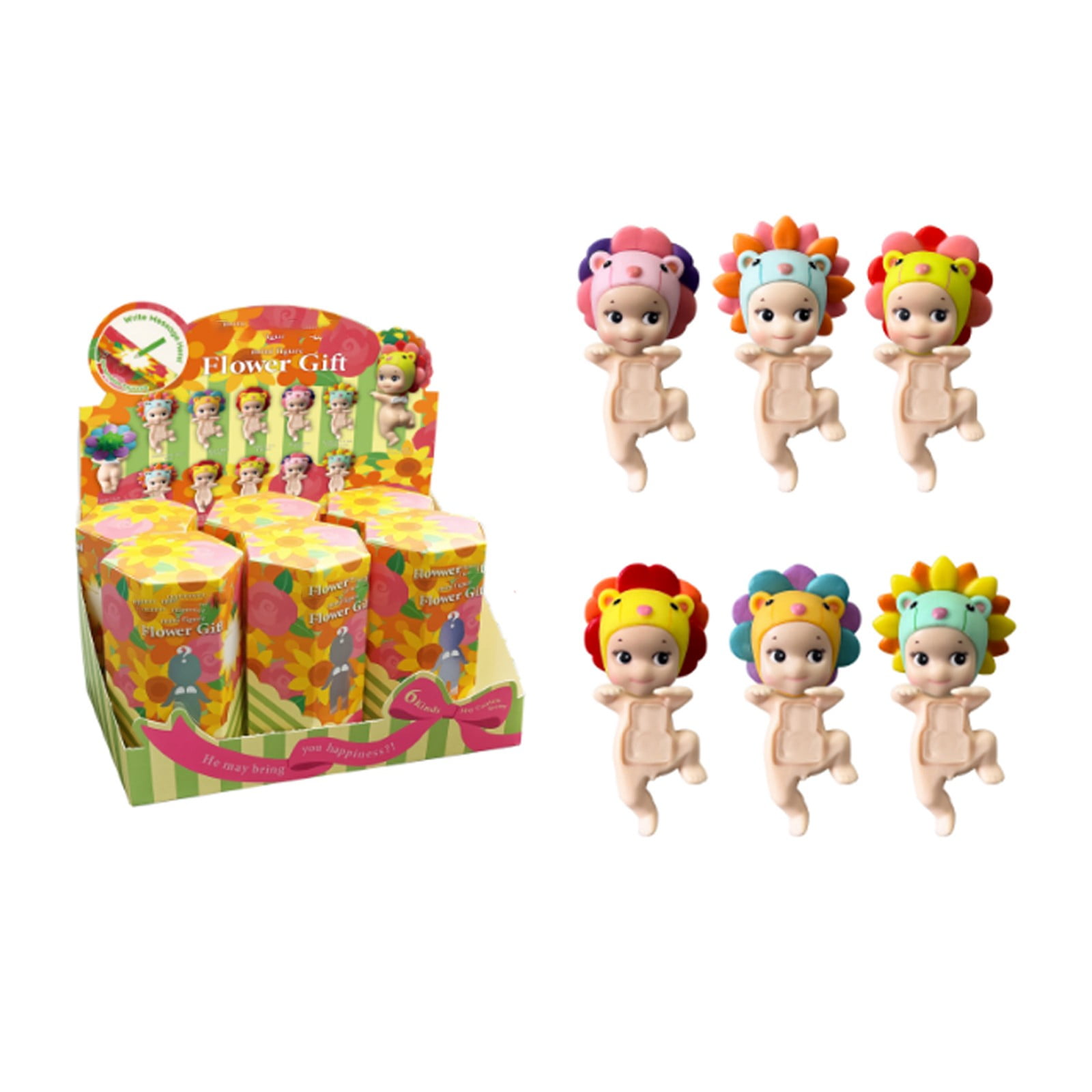 Sonny Angel Hippers Flower Series, Angel Mini Figures Doll, Angel ...
