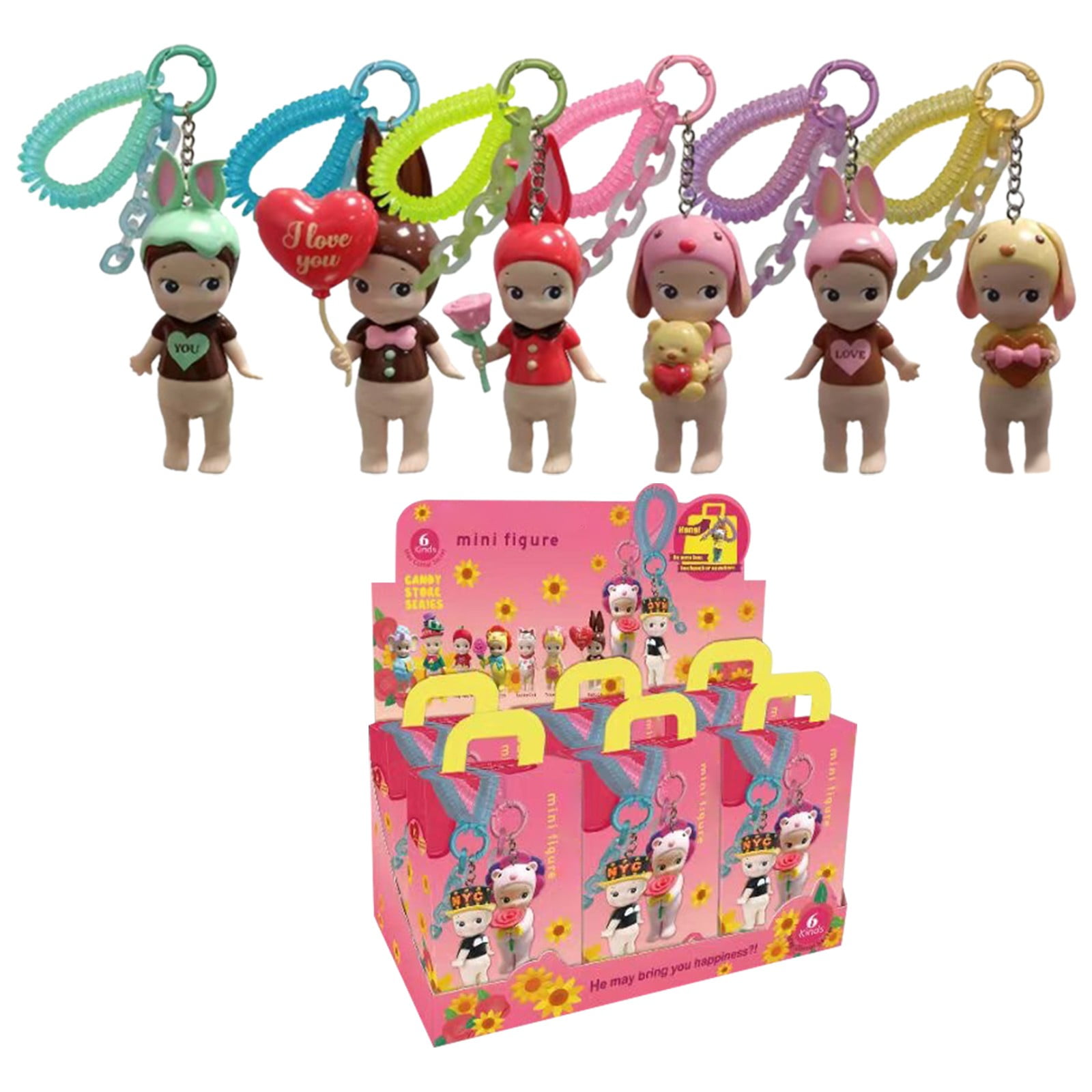 Sonny Angel Keychain Blind Box, Valentine Gifts of Love Series, Limited ...