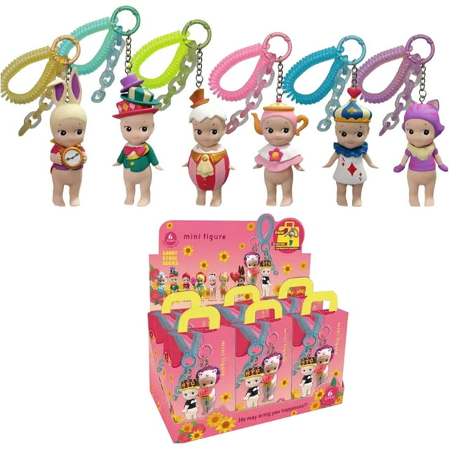 Sonny Angel Keychain, Puzzling World Series Blind Box,6 PCS Sonny ...