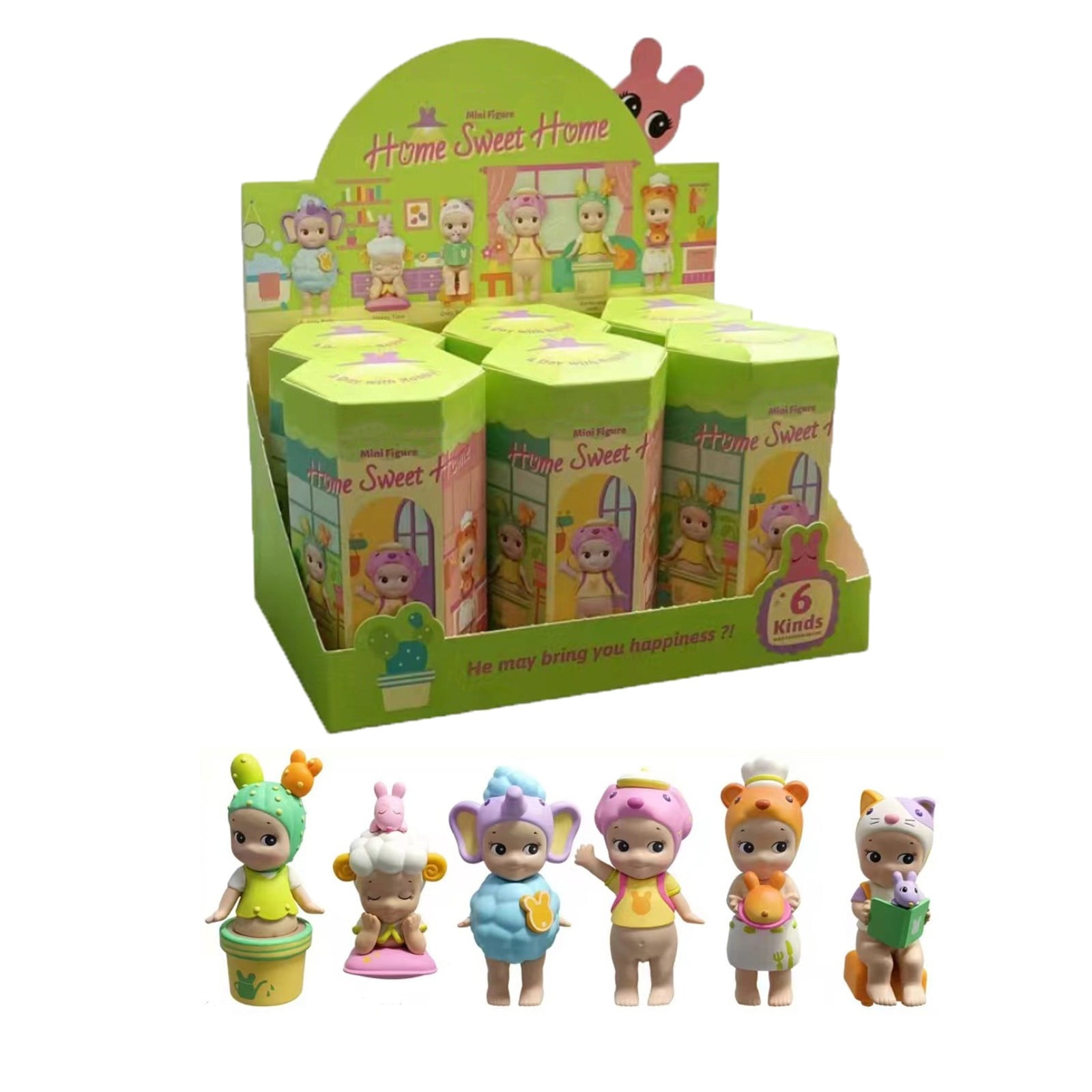 Sonny Angels Figure Hipper 6PC Home Sweet Chin Resting Blind Box ...