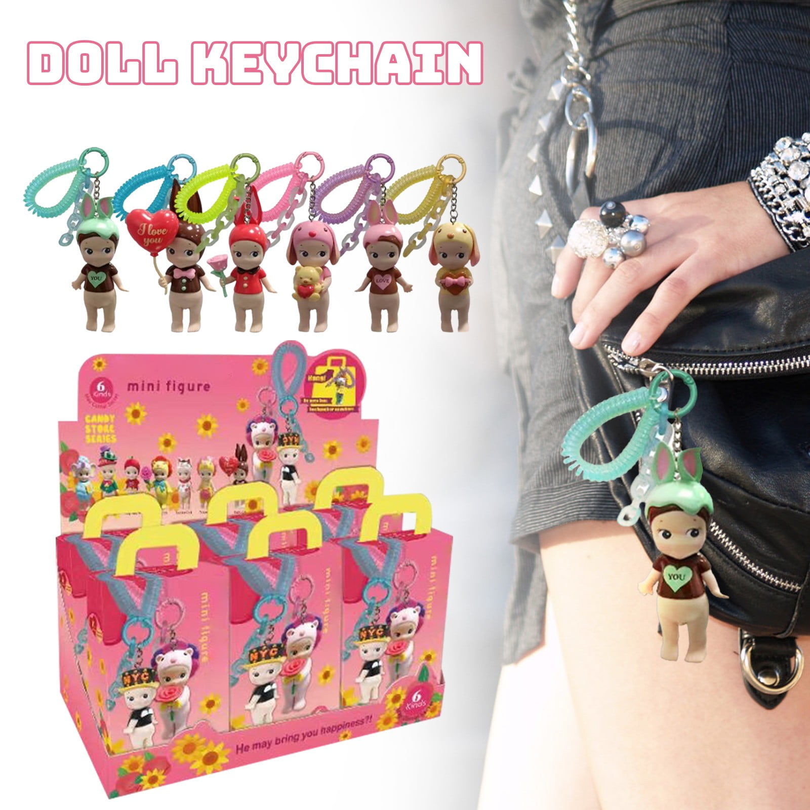 Sonny Angels Keychain Pouch, Sonny Angel Phone Accessory Stick On ...