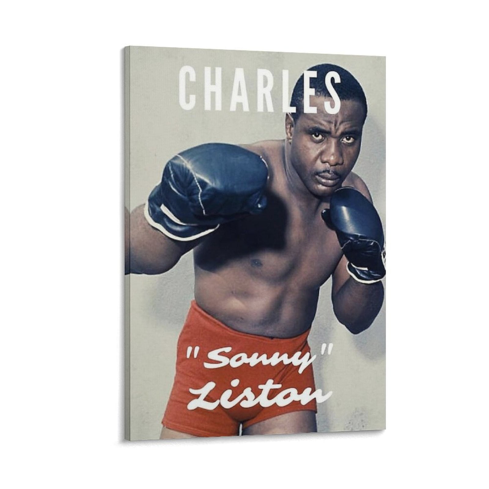 Sonny Liston Boxer Poster Canvas Poster Posters Wall Art Painting Canvas Gift Living Room Prints ...