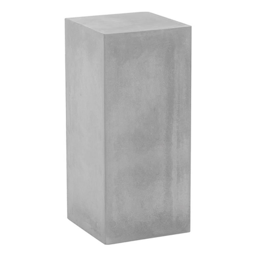 Sonny Square Pedestal Tall in Light Grey Bev Collection Pedestal ...