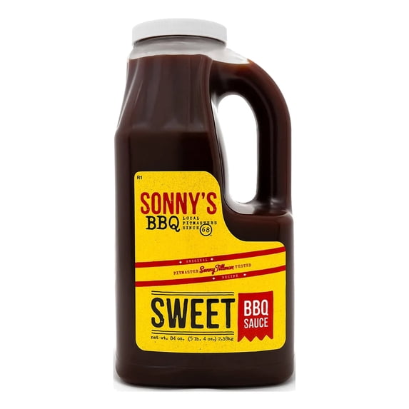 Sonny's Real Pit Bar-B-Q Authentic Sweet Bar-B-Q Sauce, 84oz Bulk Pack ...