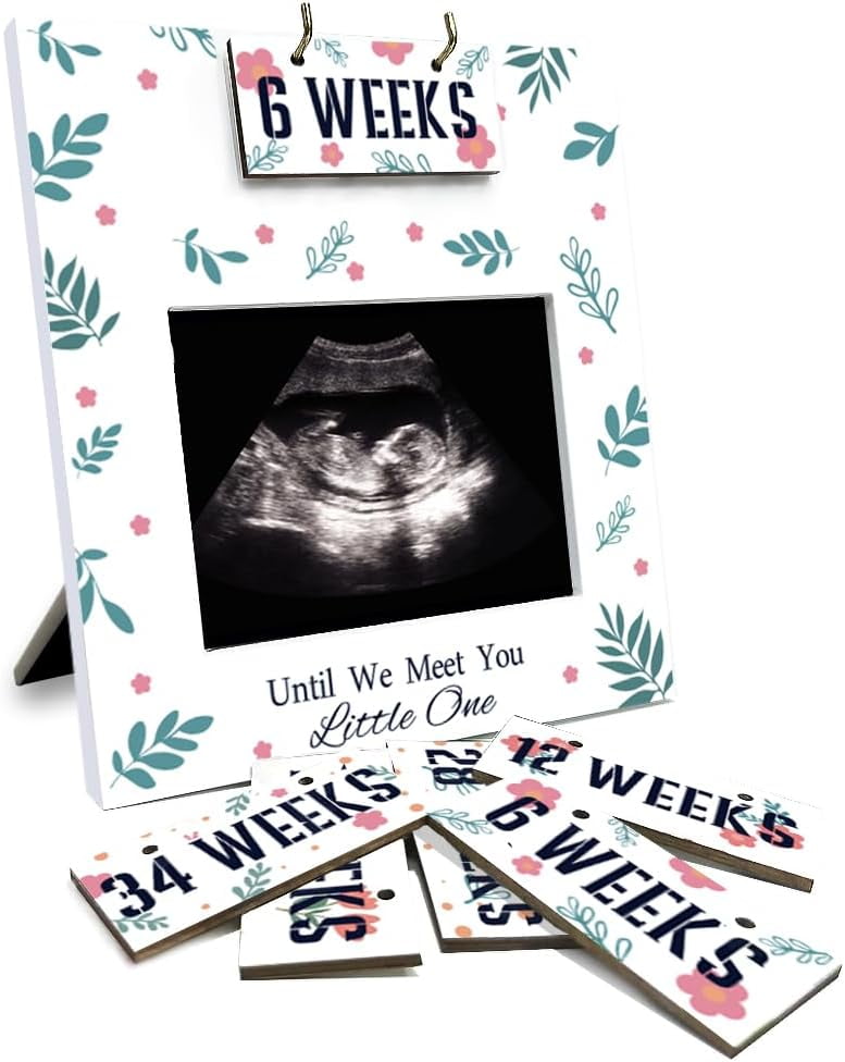 Sonogram Picture Frame Leaf and Wildflower Ultrasound Picture Frame ...