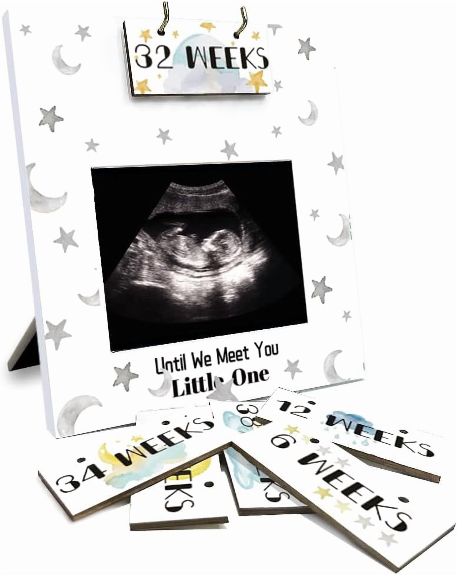 Sonogram Picture Frame Moon And Star Ultrasound Picture Frame with Baby ...