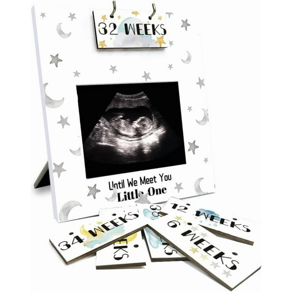 Sonogram Picture Frame Moon And Star Ultrasound Picture Frame with Baby ...