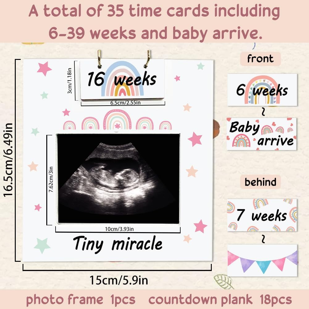 Sonogram Picture Frame Ultrasound Picture Frame with Baby Countdown ...
