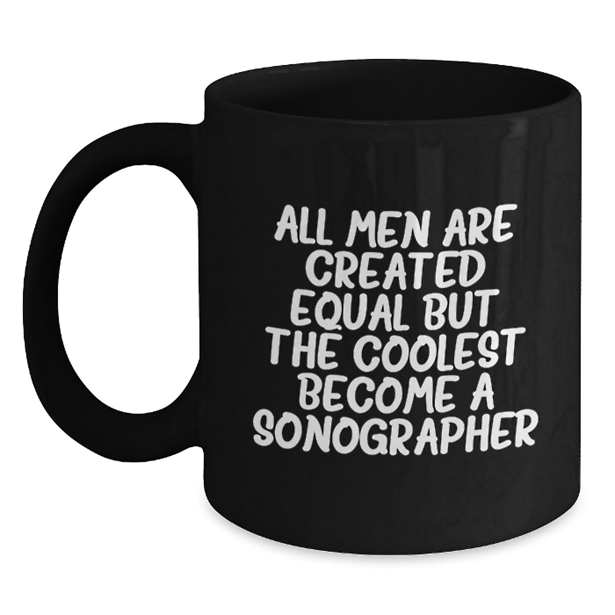 Sonographer Humor Gifts from Men to Graduating Sonographer, Funny Black ...