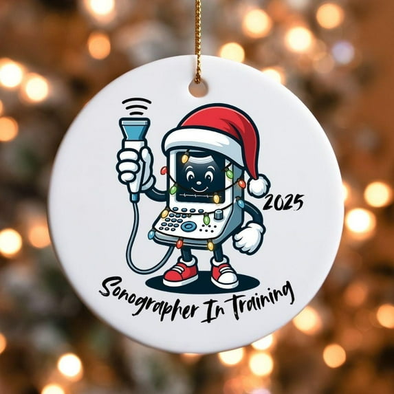 Sonography Student 2025 Christmas Ornament, Ultrasound Tech Gift Tree ...