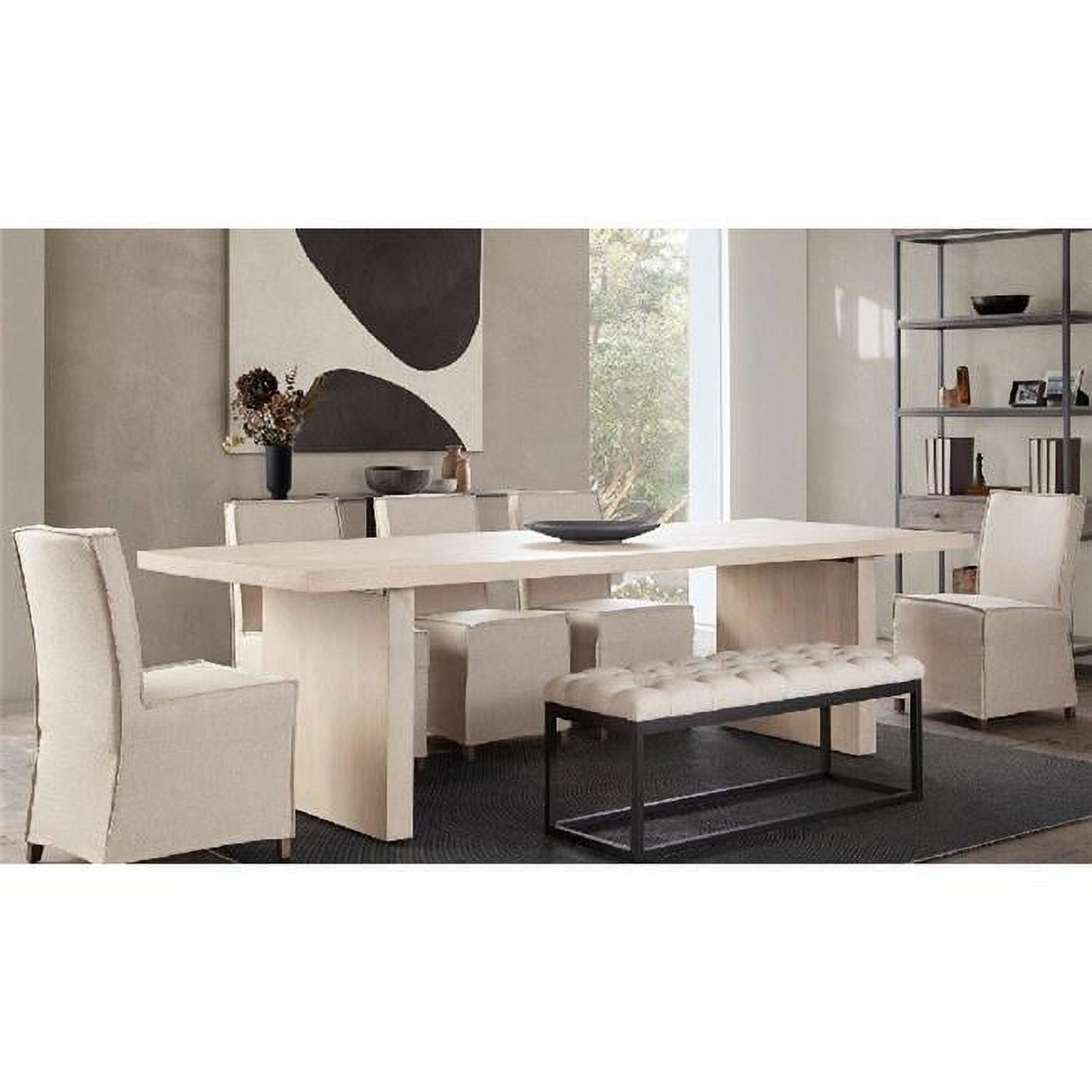 Modern Sonoma 110 Solid Mango Wooden Dining Table in Natural Grey by ...