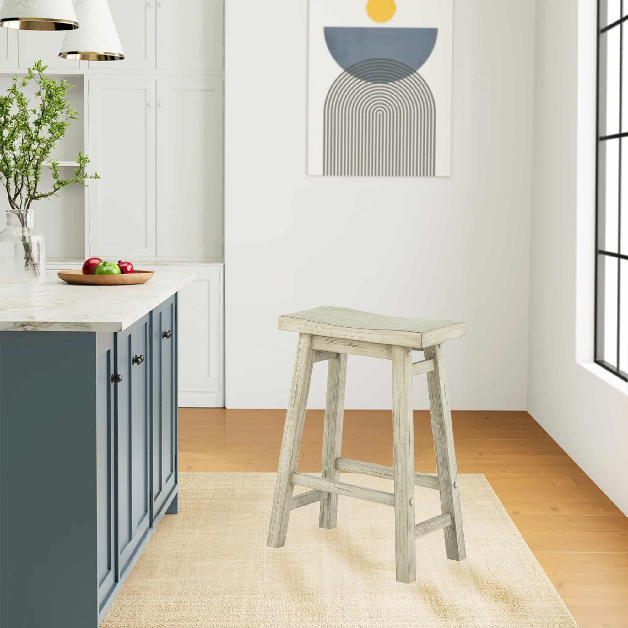 Sonoma Backless Saddle Counter Stool - Sawgrass Finish - Walmart.com
