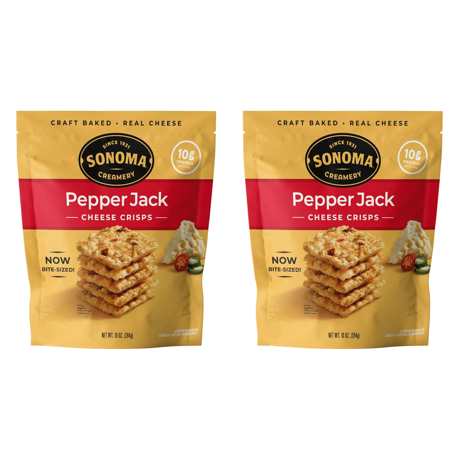 Sonoma Creamery Cheese Crisps, Pepper Jack, | Savory Snack Cracker ...