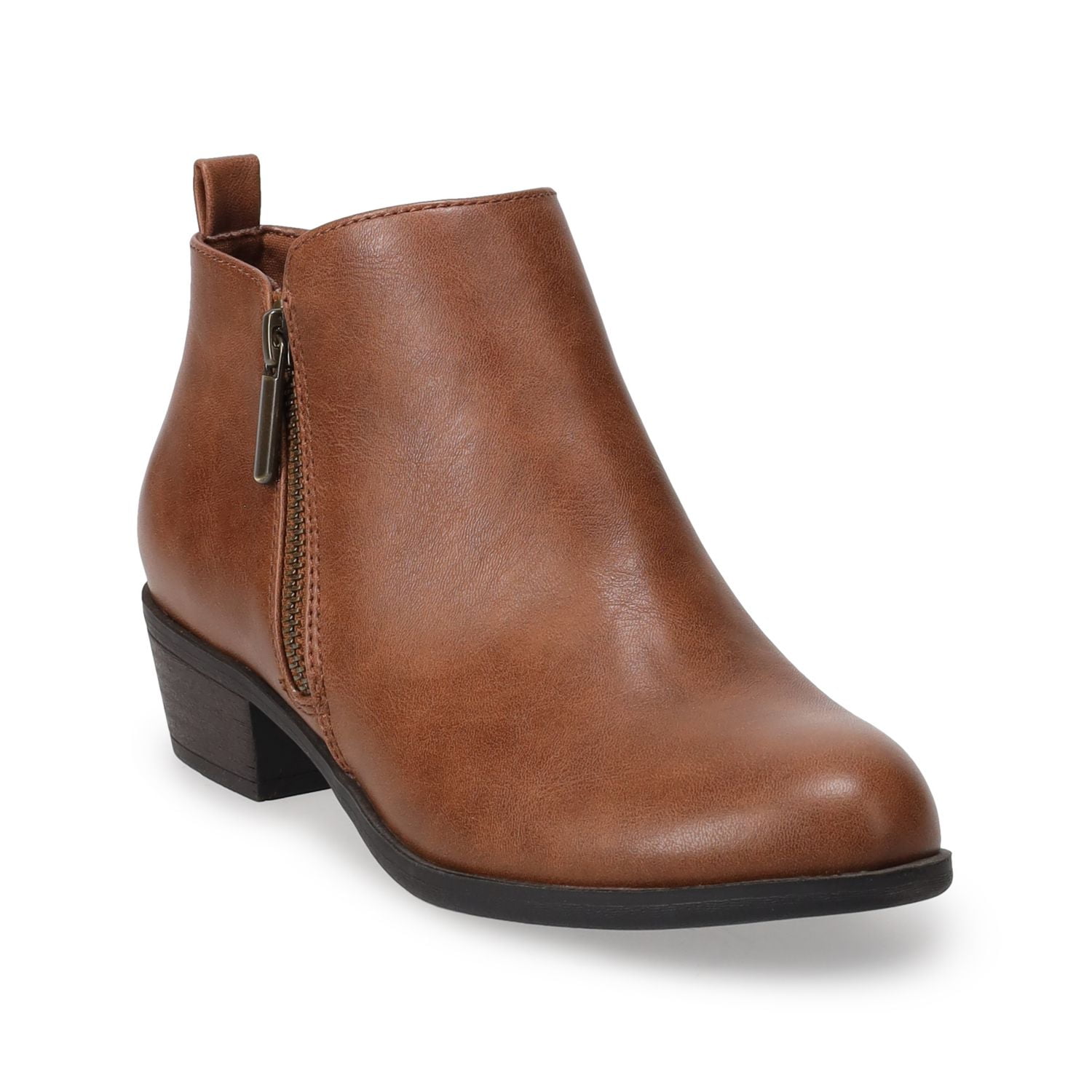 Sonoma Goods For Life® Millo Women's Ankle Boots Color: Cognac Size: 6 ...