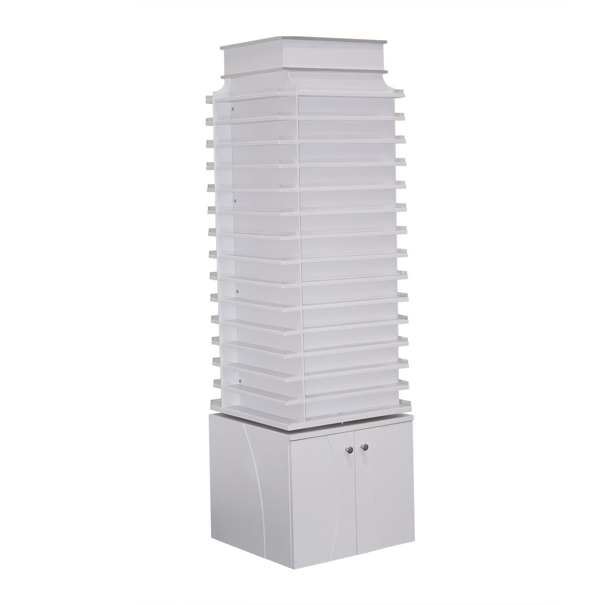 Sonoma White Nail Dipping Powder Center, 360 Degree Swivel Stand, Holds ...