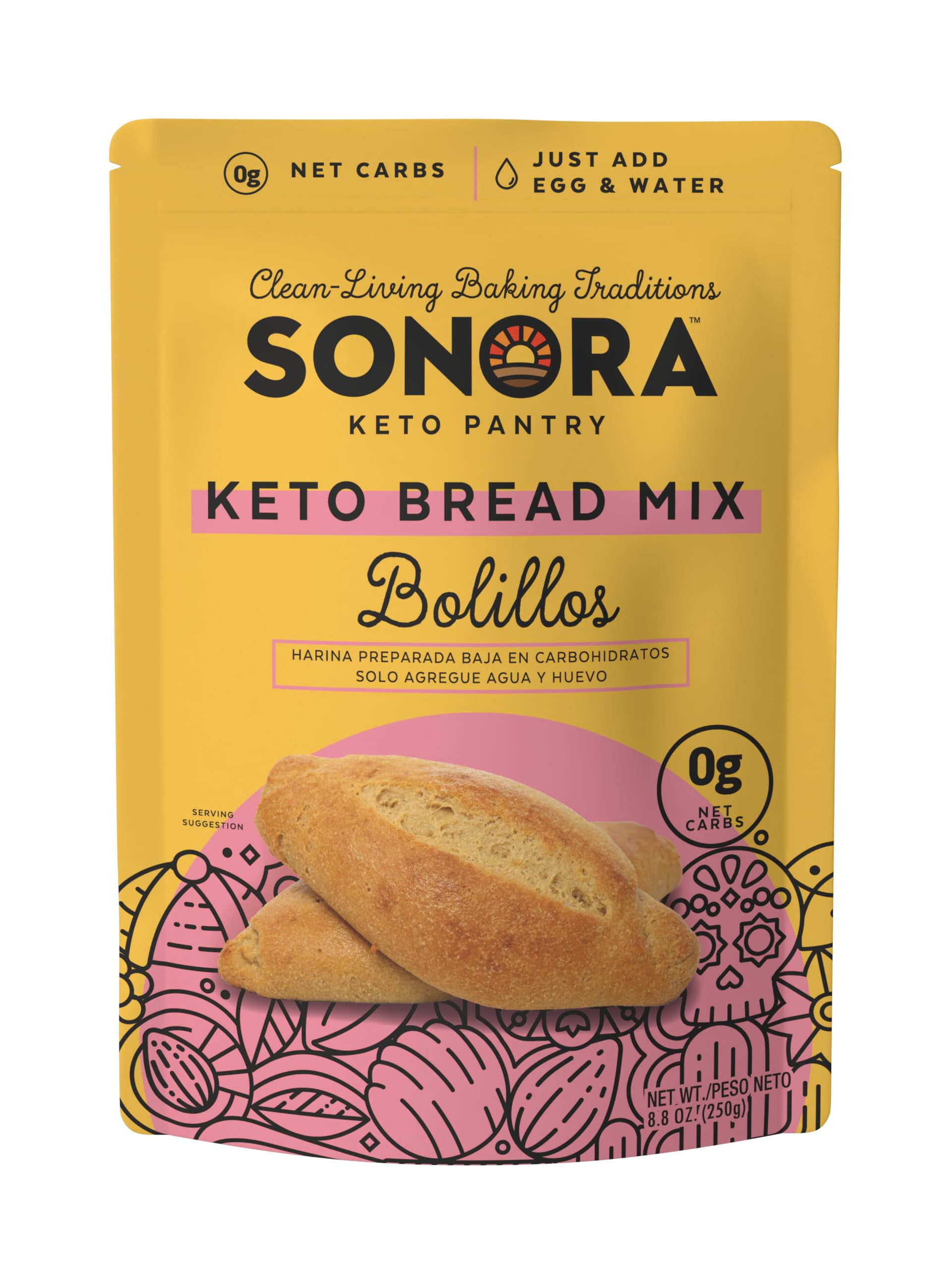 Sonora Bolillos Keto Bread MMF7 Mix | Mexican Keto Buns, Rolls and ...