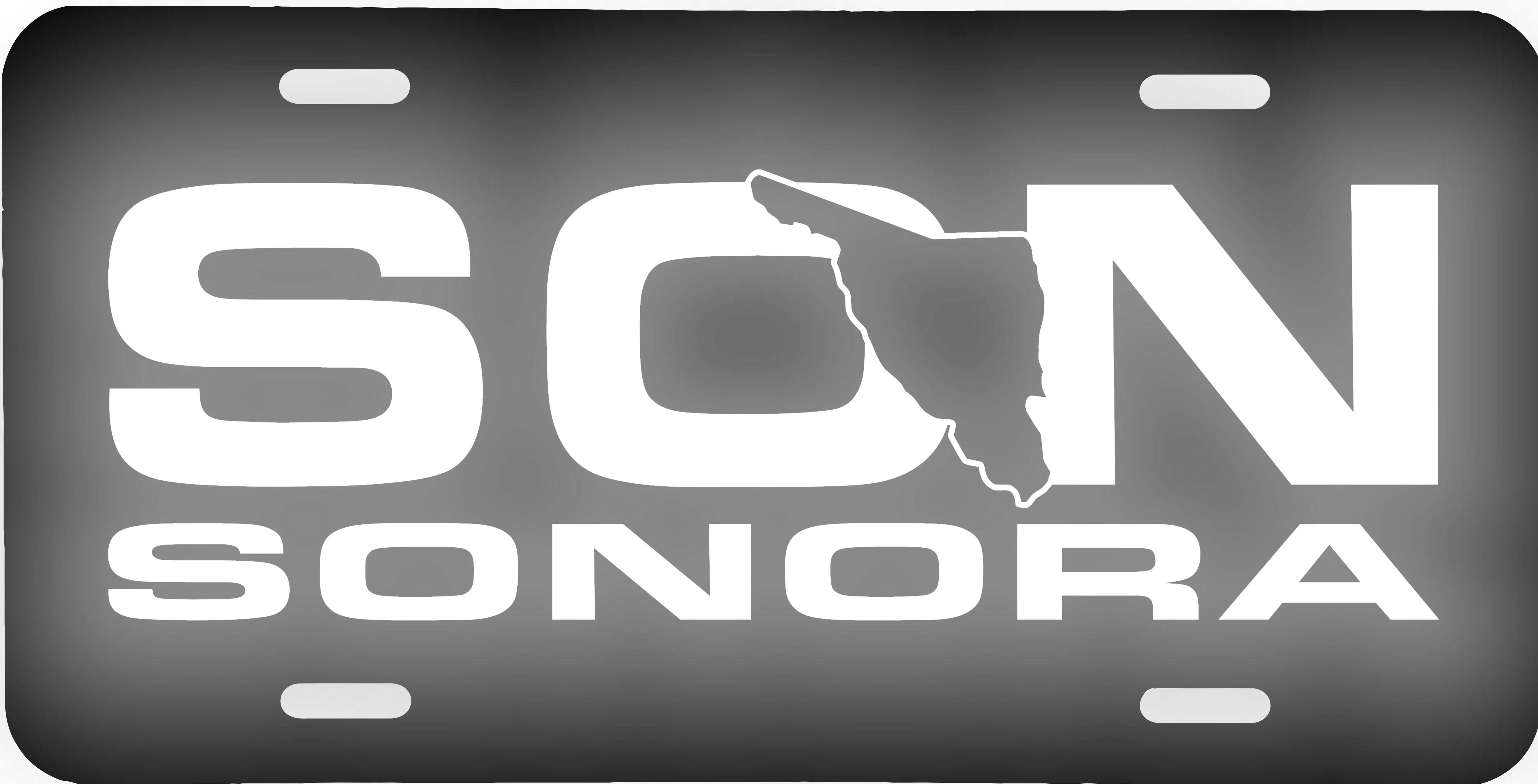 Sonora Mexico Aluminum Vanity License Plate, 6'' x 12'' – Reflective ...