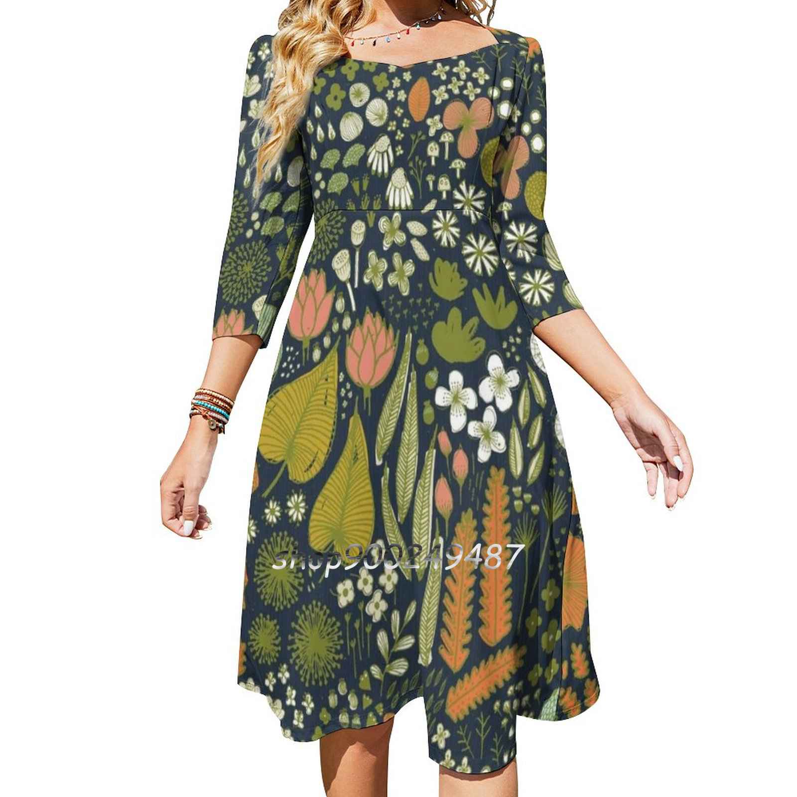 Sonoran Landscape Evening Party Dresses Midi Sexy Dress Female Sweet ...