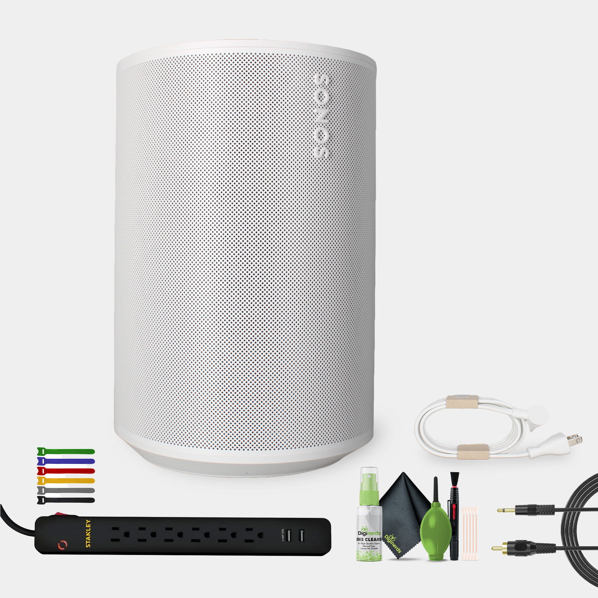 Sonos Era 100 Wireless, Alexa Enabled Smart Speaker (White) + Surge ...