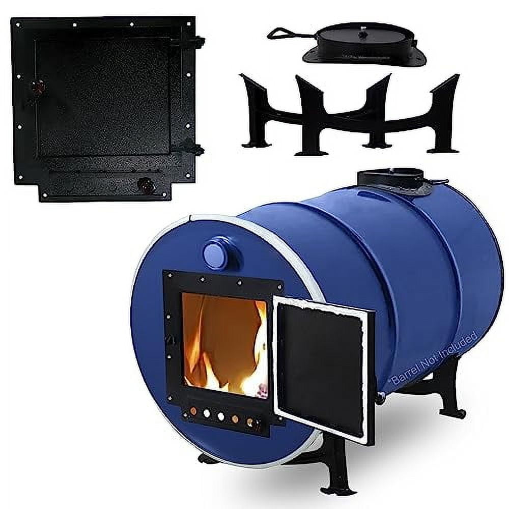 Sonret - Barrel Stove Kit Perfect For 30-55 Gallon Barrel Metal Barrel ...