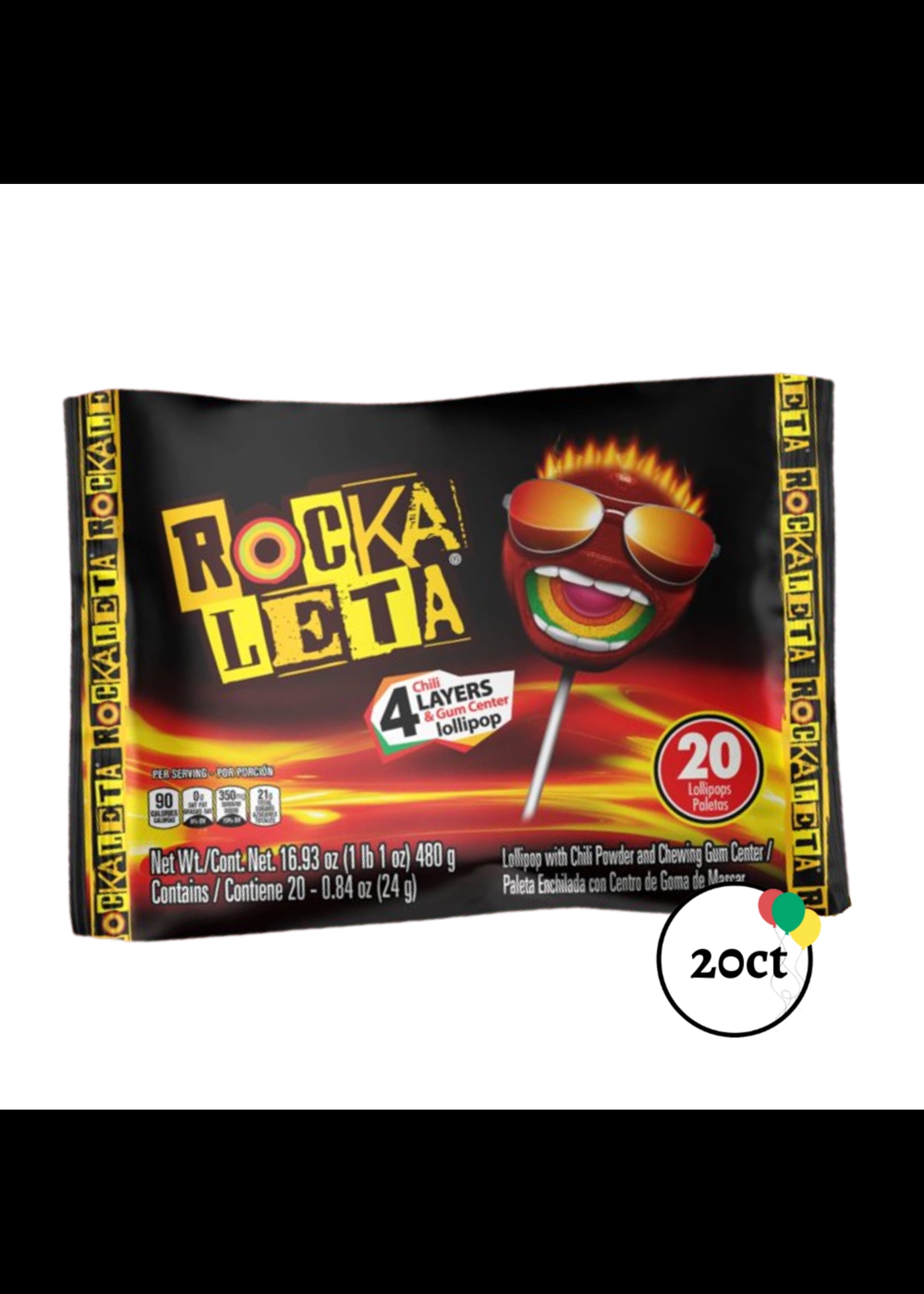 Sonrics Rockaleta Paleta 20 ct - Walmart.com