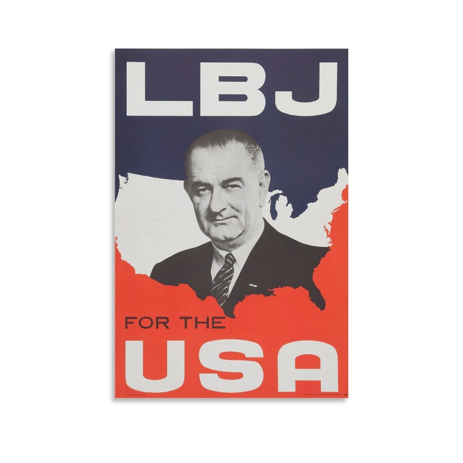 Sons of The American Revolution Lyndon B. Johnson Retro Poster Wall Art ...