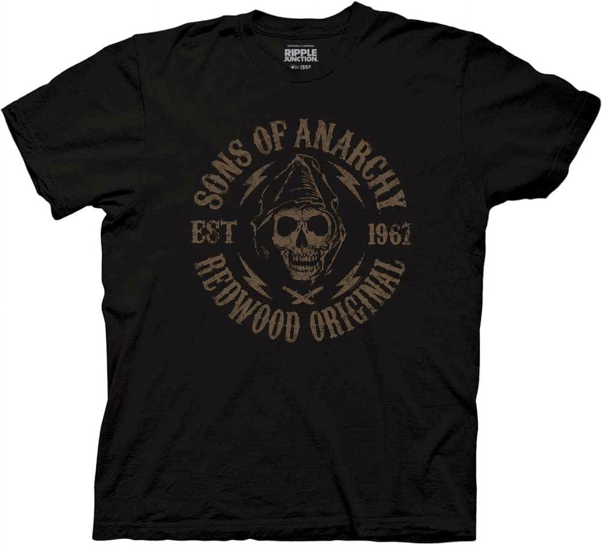 Sons Of Arthritis Sons of Anarchy Skull Crest TV Series Adult T-Shirt ...
