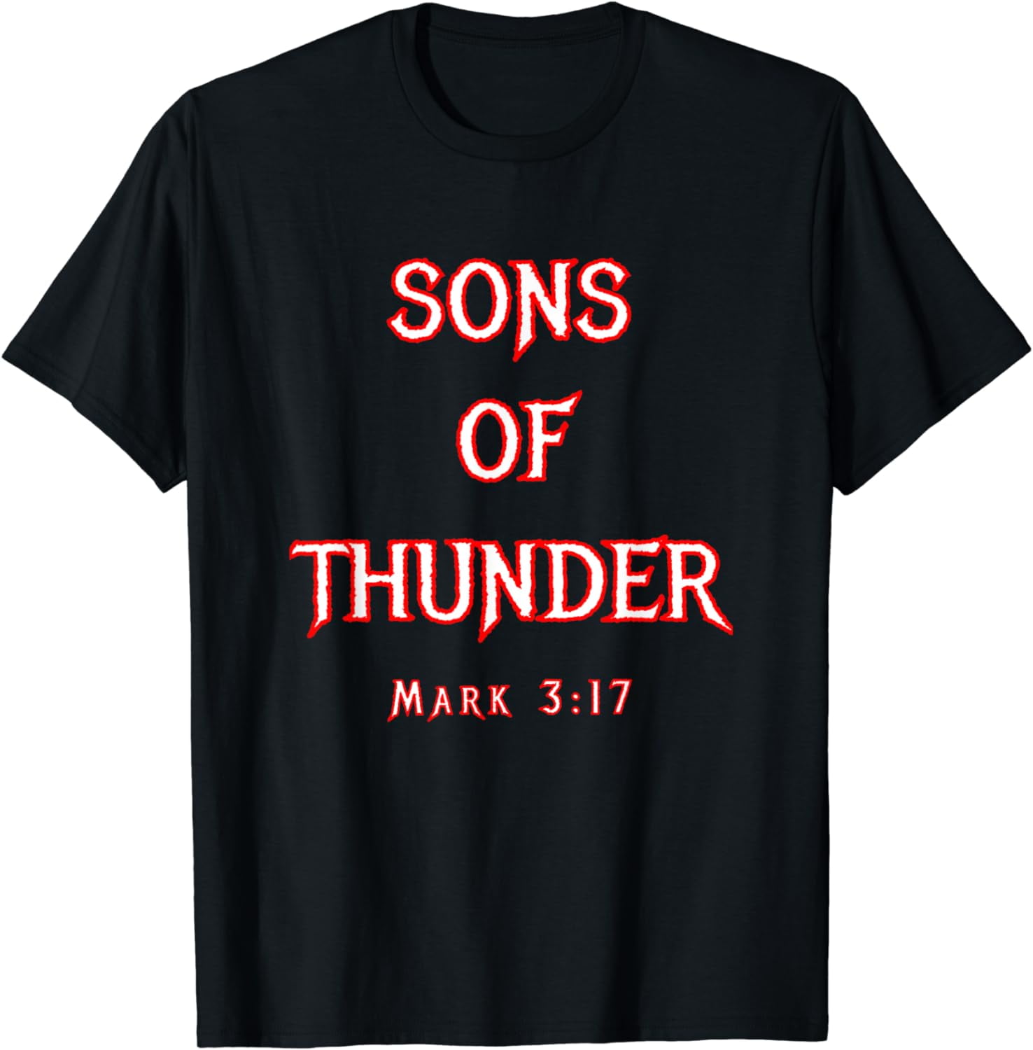 Sons Of Thunder Zebedee James and John Mark 3:17 Bible T-Shirt ...