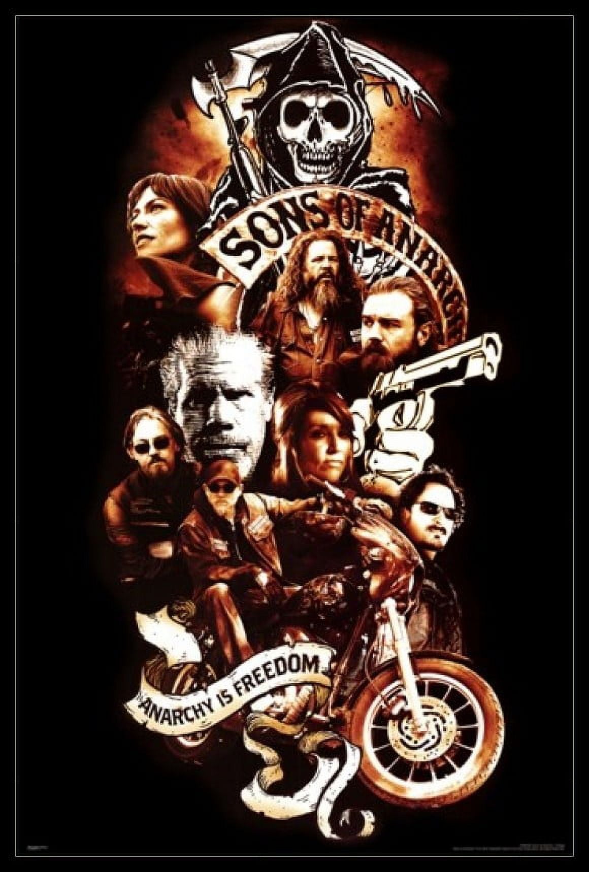Sons of Anarchy - Collage Laminated & Framed Poster (24 x 36) - Walmart.com
