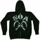 Sons of Anarchy Crossed Sickles Full Zip Hoodie Sweatshirt - Walmart.com