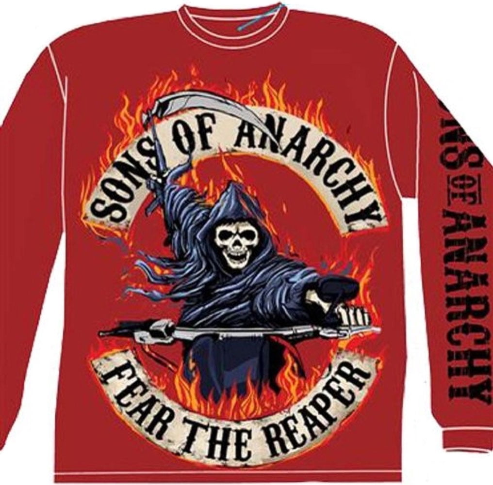 Sons of Anarchy 'Flaming Reaper' Long Sleeve T-Shirt - Walmart.com